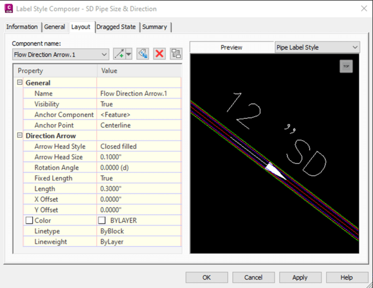 Civil 3D Pipe Labels with Flow Direction - The CAD Masters
